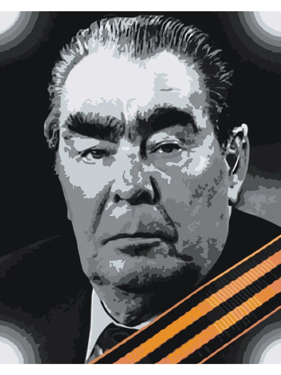 Картина по номерам Леонид Ильич Брежнев Портрет СССР