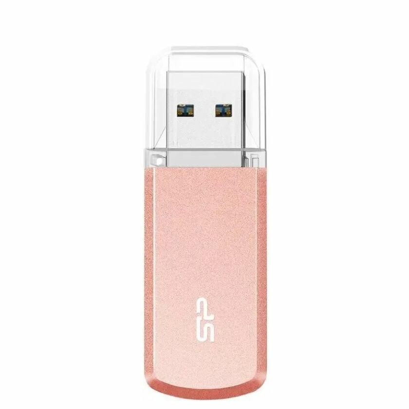 Память USB Flash 64 ГБ SILICON POWER Power Helios SP064GBUF3202V1P (SP064GBUF3202V1P) - USB 3.2, USB Type-A, вид закрывания - Колпачок, Металл