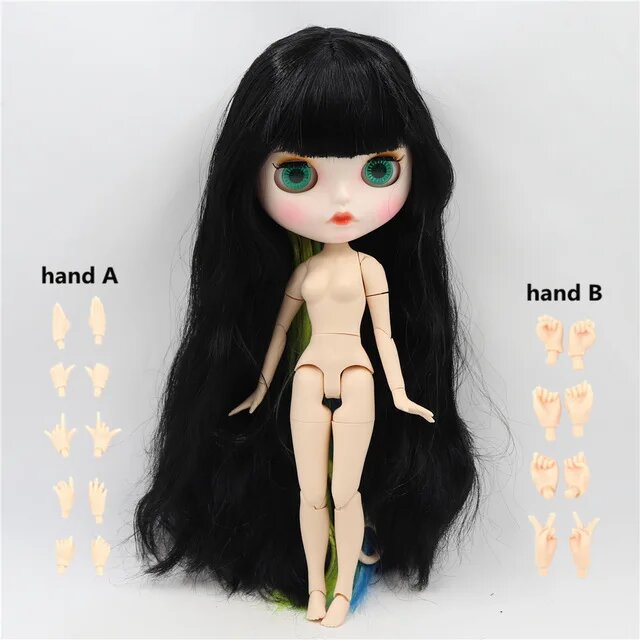 DBS Blythe кукла белая кожаная, doll handab, Унисекс