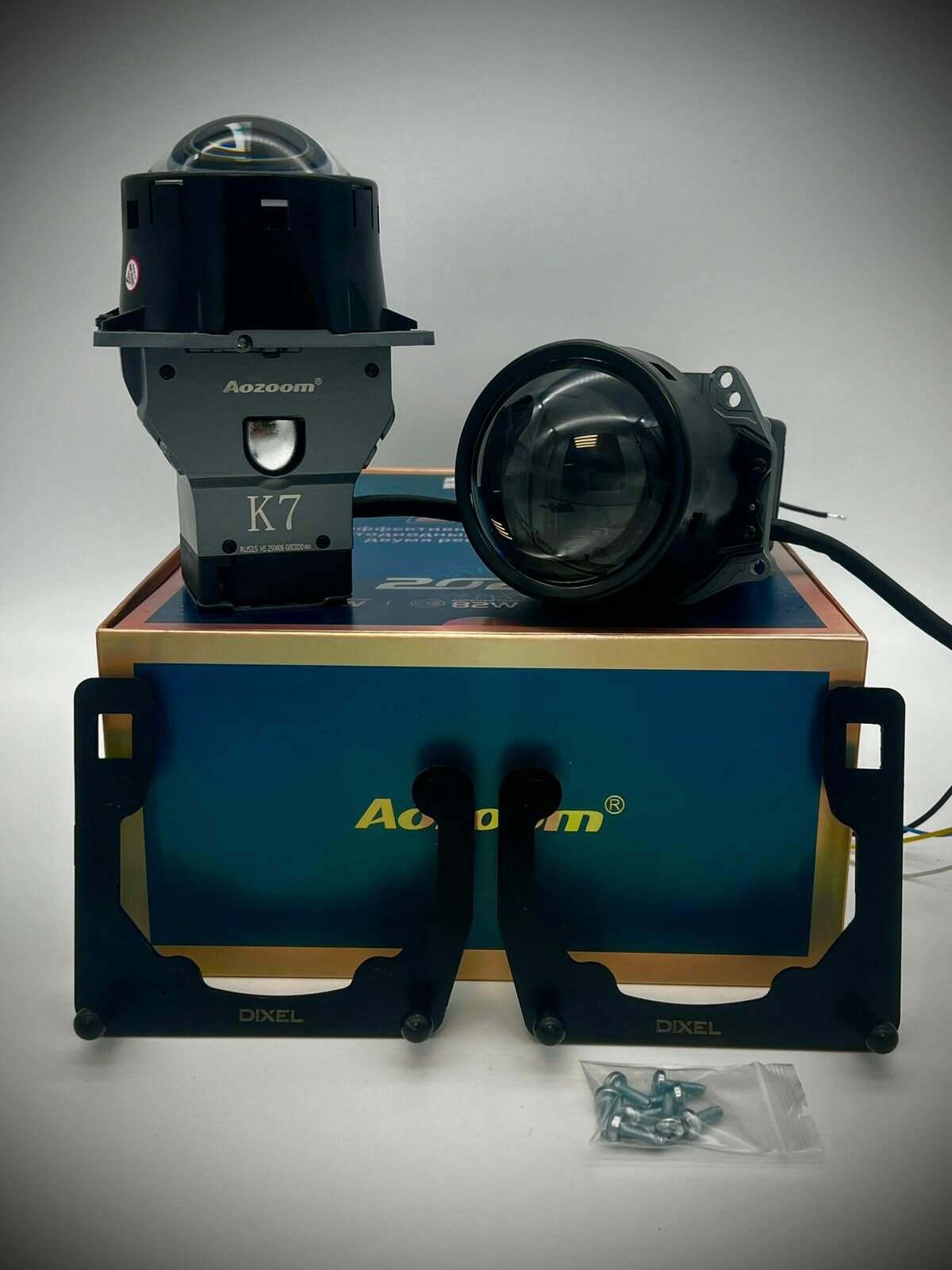 Светодиодные линзы оригинальный Aozoom K7 для Mazda 6 GG 2002-2008 / Dragon Knight DK300 / Aozoom линзы Аозум Мазда 6