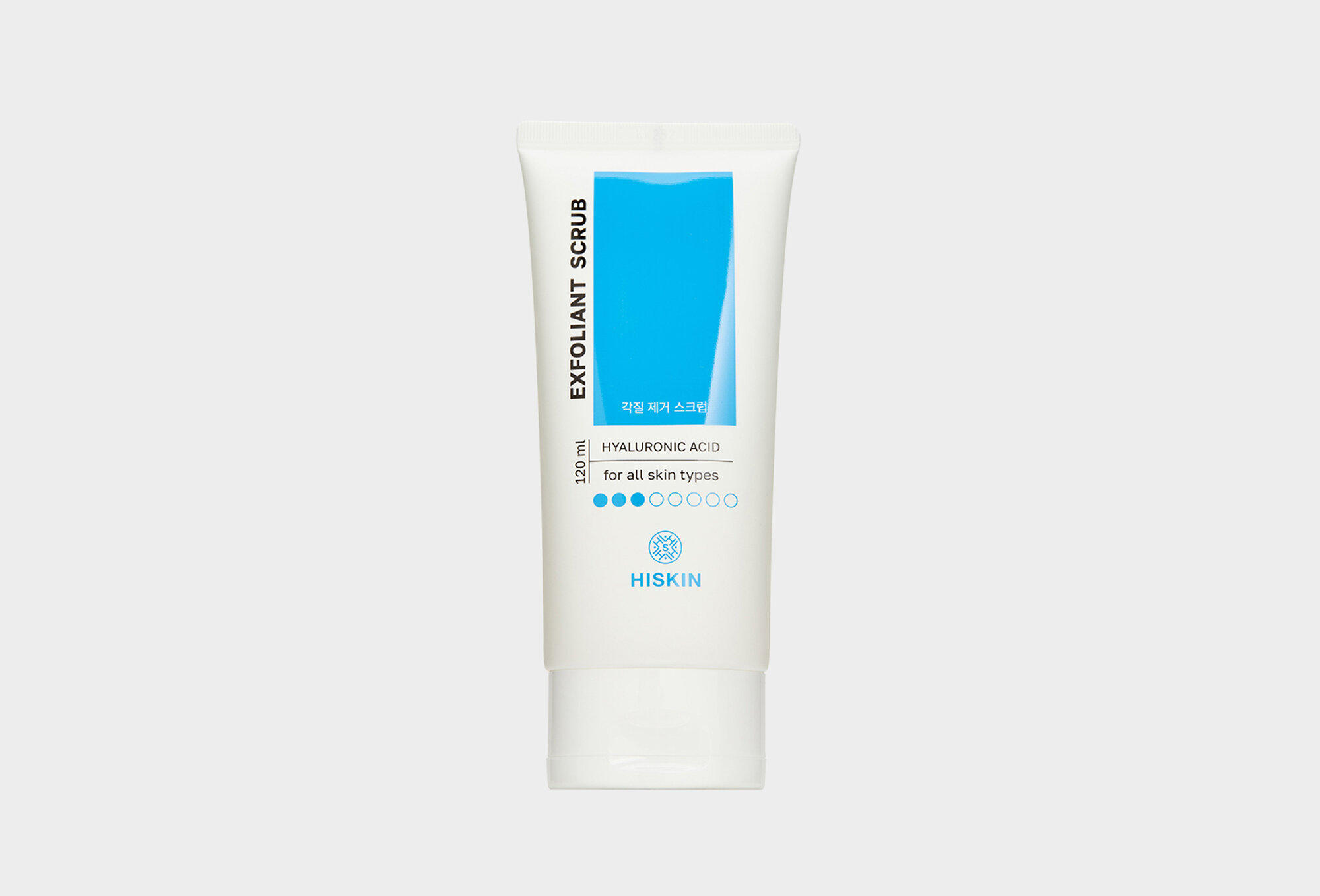 Эксфолиант скраб для умывания с гиалуроновой кислотой HISKIN Exfoliant Scrub Hyaluronic Acid 120 мл