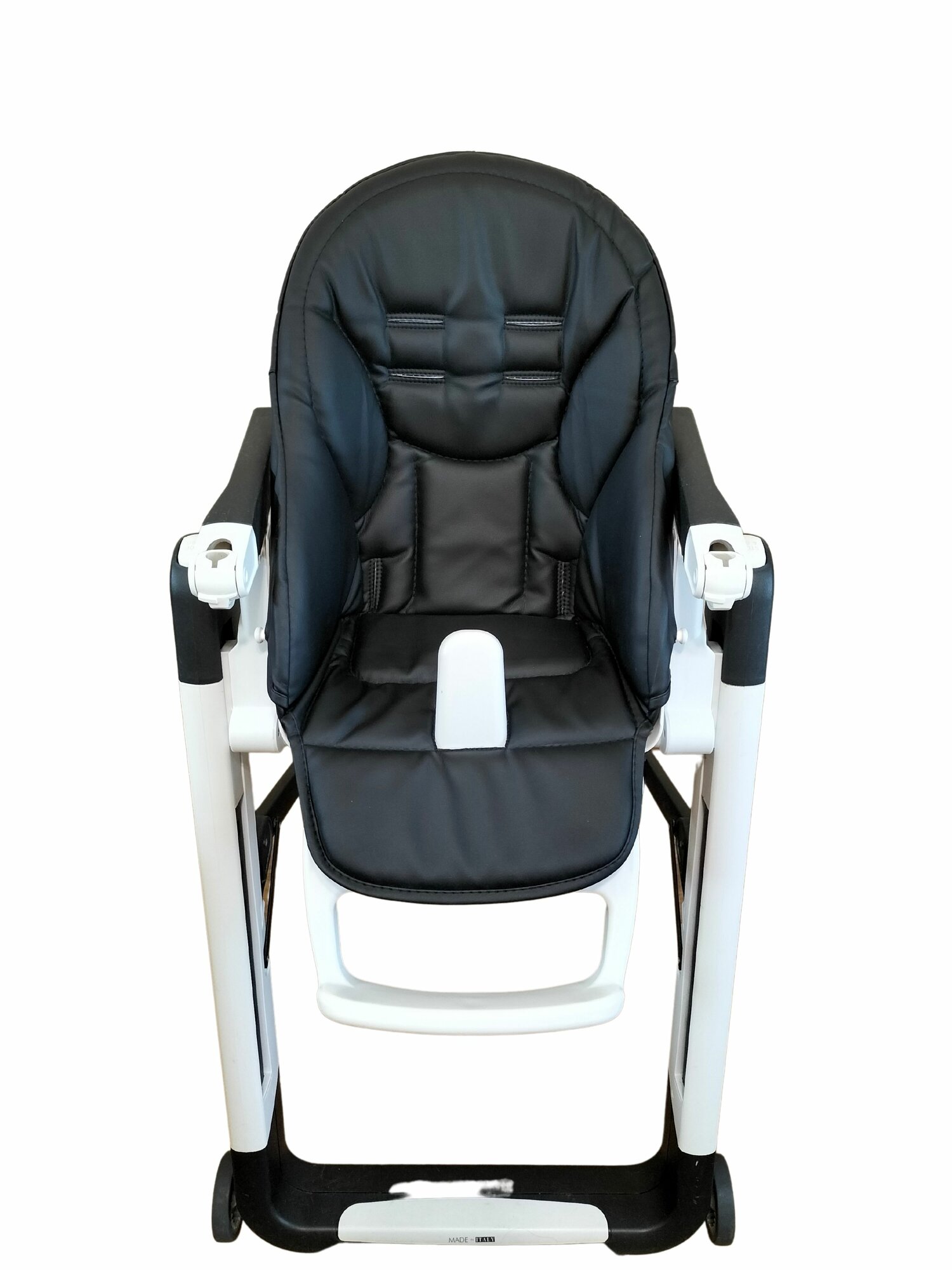 Чехол вкладыш накидка из эко-кожи на стульчик для кормления Peg -Perego серый