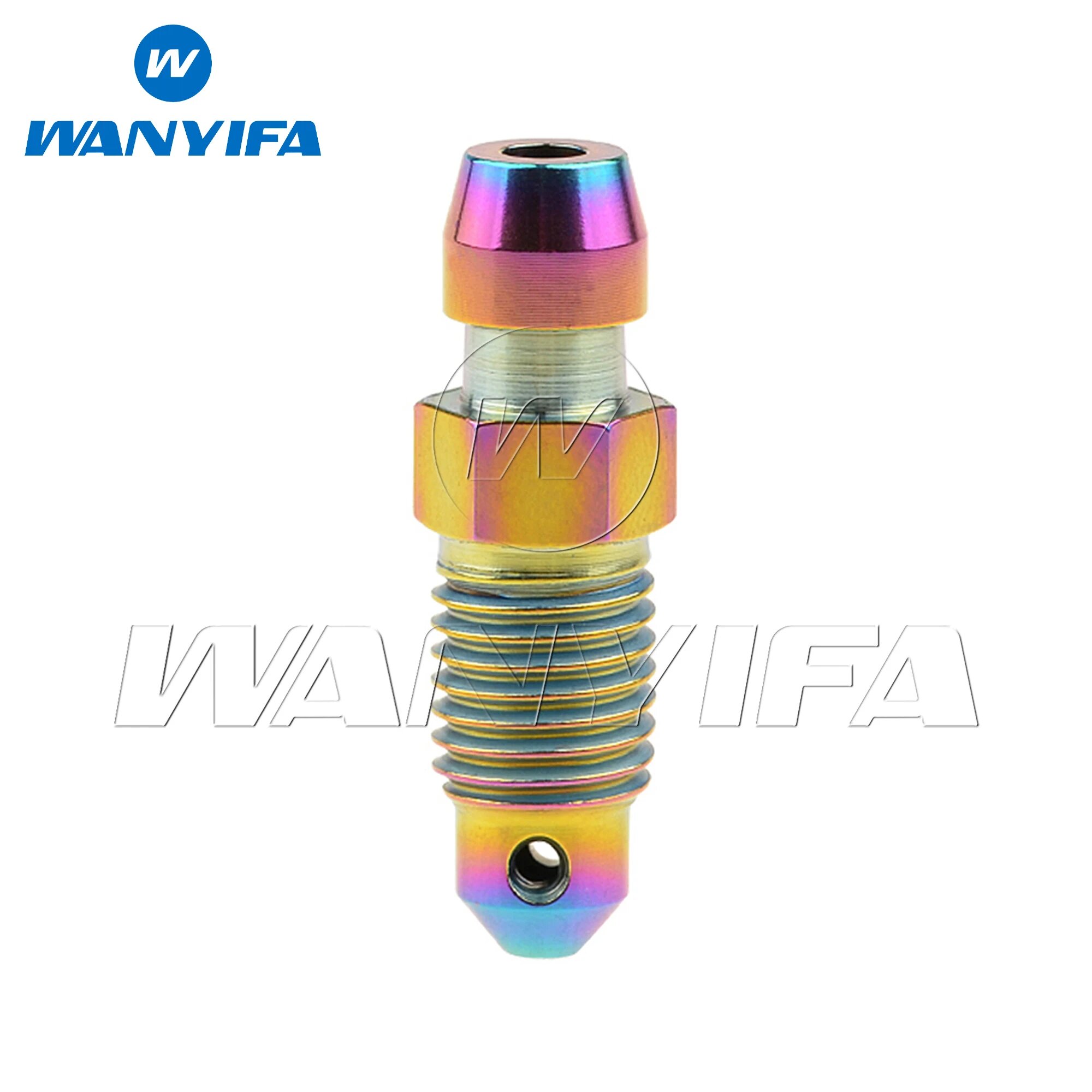 Титановый болт Wanyifa M6 M8 M10, тормозной суппорт мотоцикла, винты для сброса масла для суппорта Brembo, болты для прокачки воздуха Rainbow, M8 Pitch 1.25mm