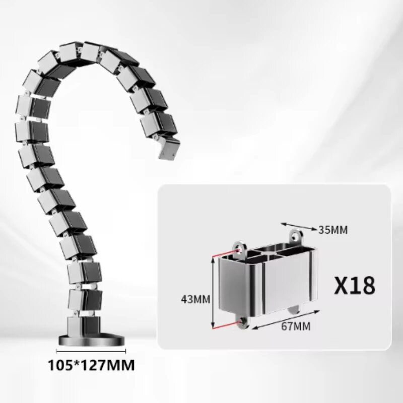 Регулируемое Решение Для Организации Кабелей: Гибкий Кабельный Канал/канал Для Проводов Для Организации Под Столом