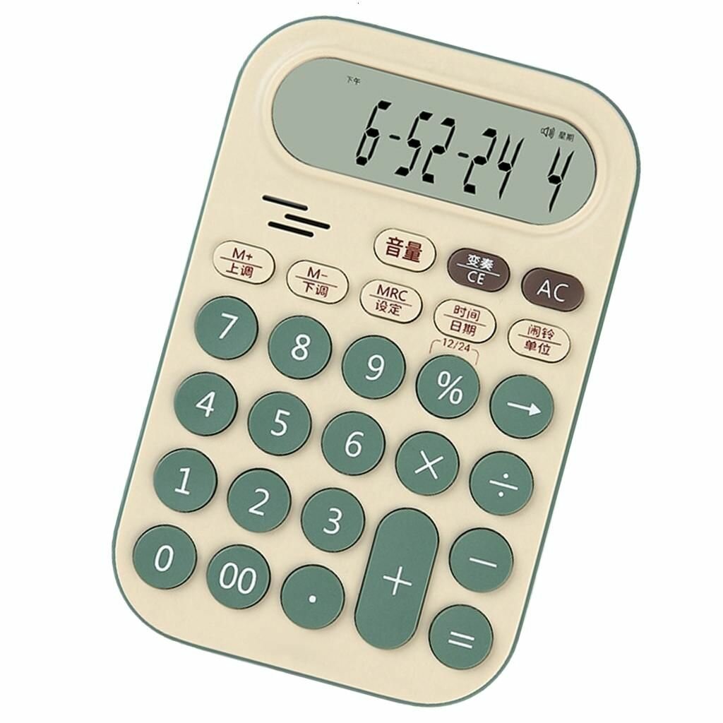 Настольный калькулятор, Калькулятор живой речи в национальном стиле ретро-цвета-зеленый