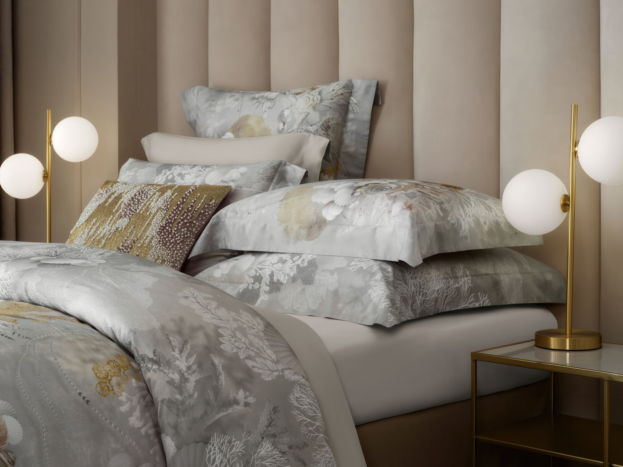 Наволочка Togas "Тефида" 50x70, левосторонняя, высокая плотность, сатин, хлопок