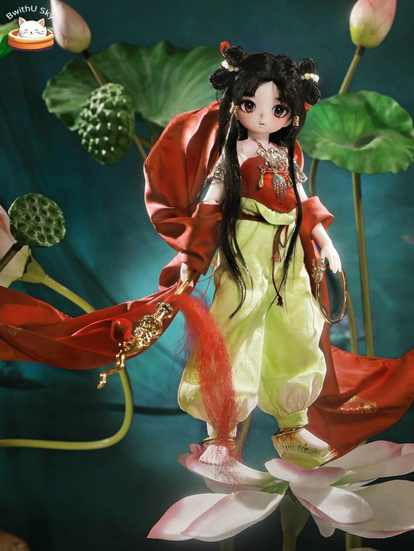 BwithU 1/4 Nezha Китайские сказочные персонажи Юный герой ручной работы BJD кукла