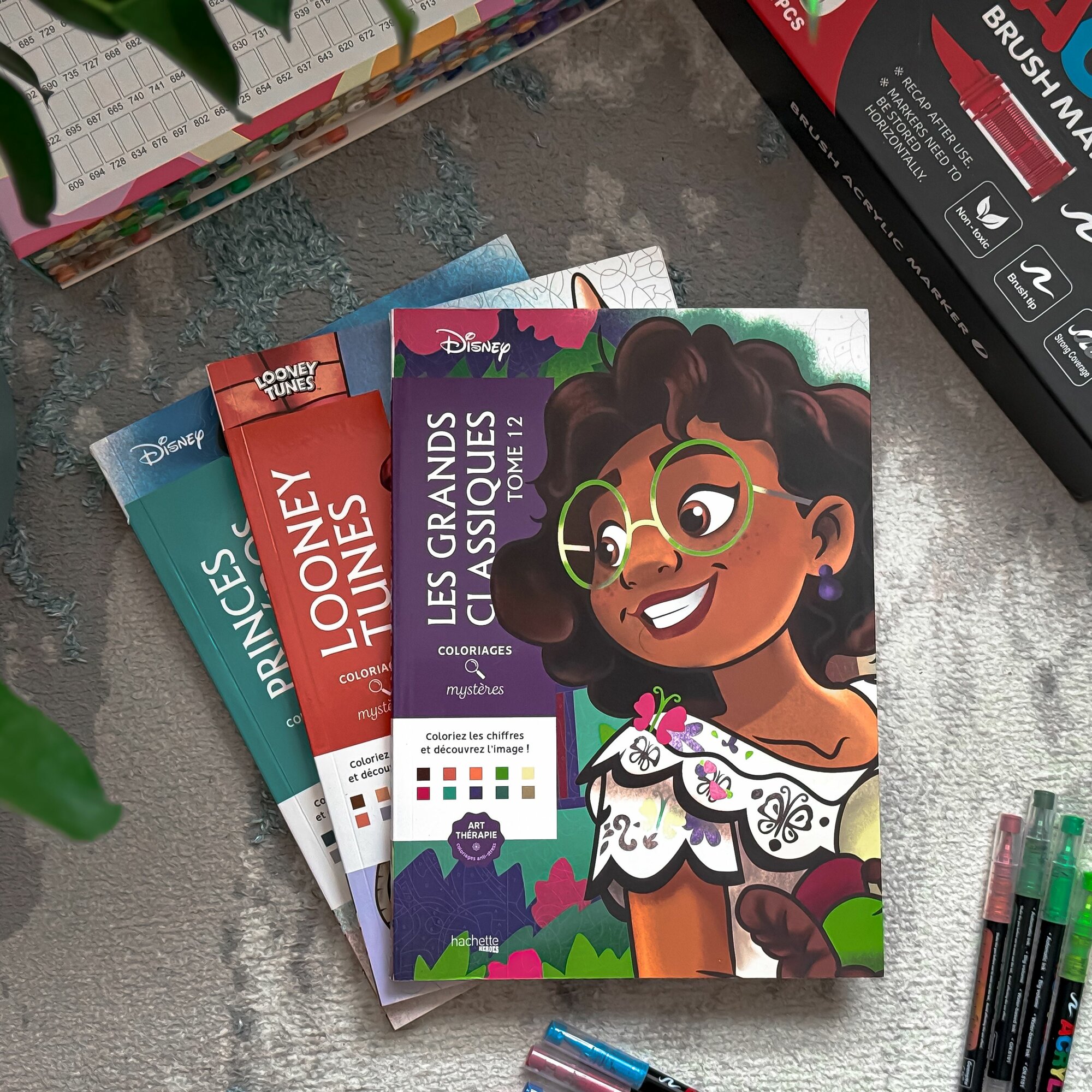 Раскраска по номерам Art Therapie Looney Tunes Tome 3 (Hachette Heroes, Франция)