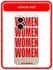 Чехол на Honor 400 / Хонор 400 с принтом "WOMEN", прозрачный