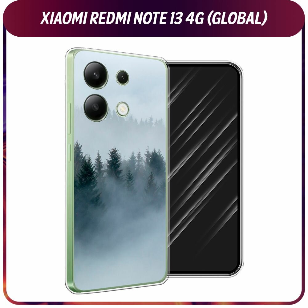 Чехол на Xiaomi Redmi Note 13 4G (Global) / Сяоми Редми Нот 13 4G с принтом "Лес в тумане"