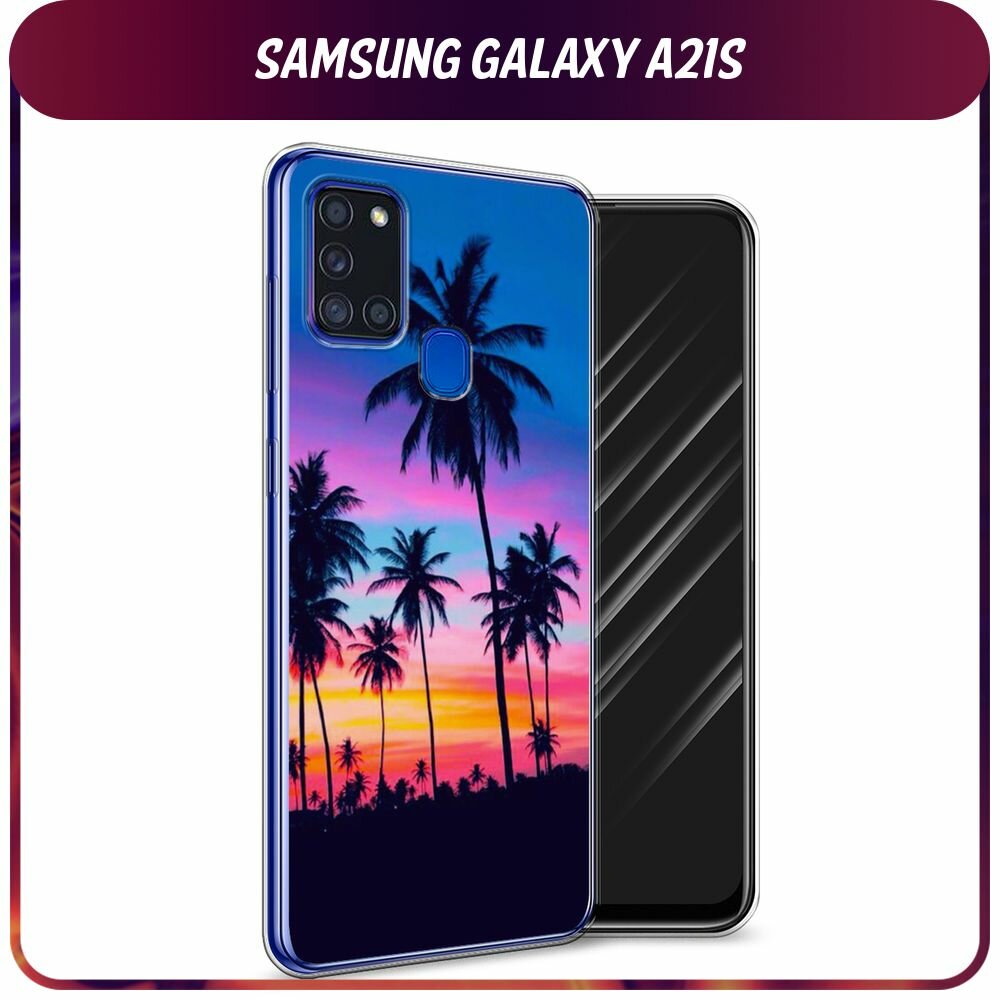 Чехол на Samsung Galaxy A21s / Самсунг Галакси A21s с принтом "Закат 5"