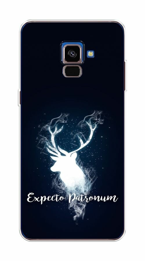 Чехол на Samsung Galaxy A8 2018 / Самсунг Галакси А8 2018 с принтом Expecto Patronum