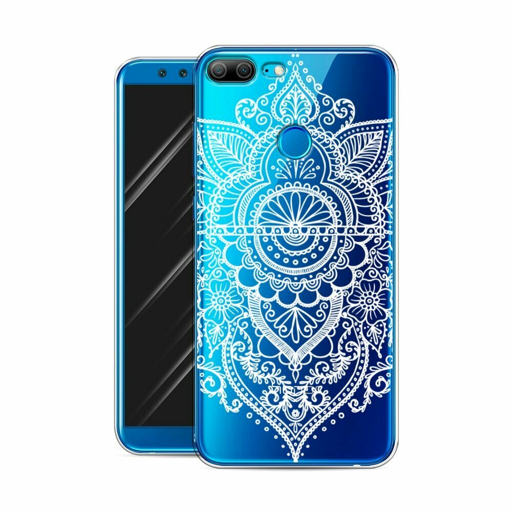 Чехол на Honor 9 Lite / Хонор 9 Лайт с принтом "Солнечный узор", прозрачный — фото 1