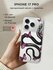 Чехол на Apple iPhone 17 Pro / Айфон 17 Про с принтом "Snake and butterflies 2"