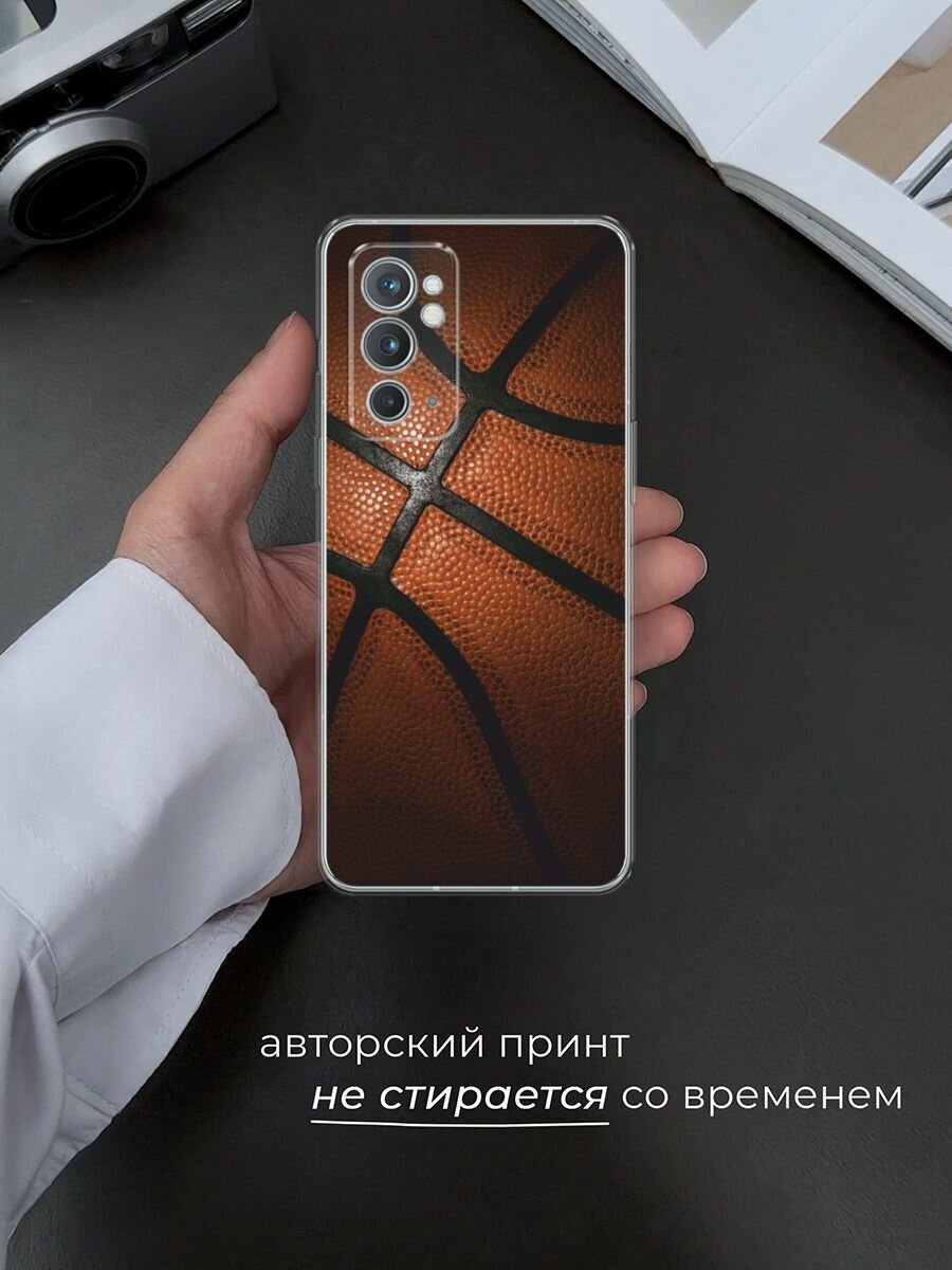 Чехол на OnePlus 9RT / ВанПлас 9RT с принтом "Баскетбольный мяч" — фото 1