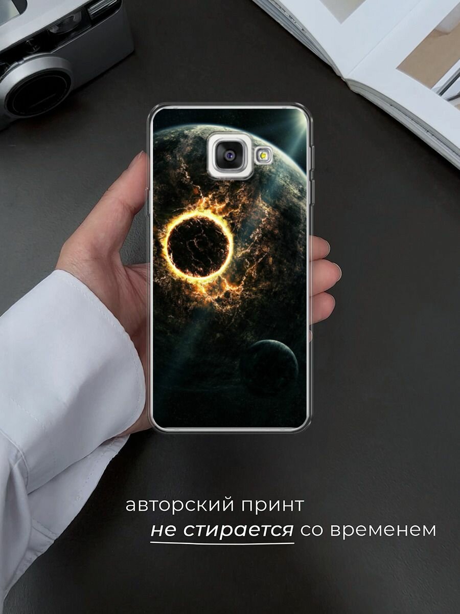 Чехол на Samsung Galaxy A3 2016 / Самсунг Галакси А3 2016 с принтом "Космос 16" — фото 1