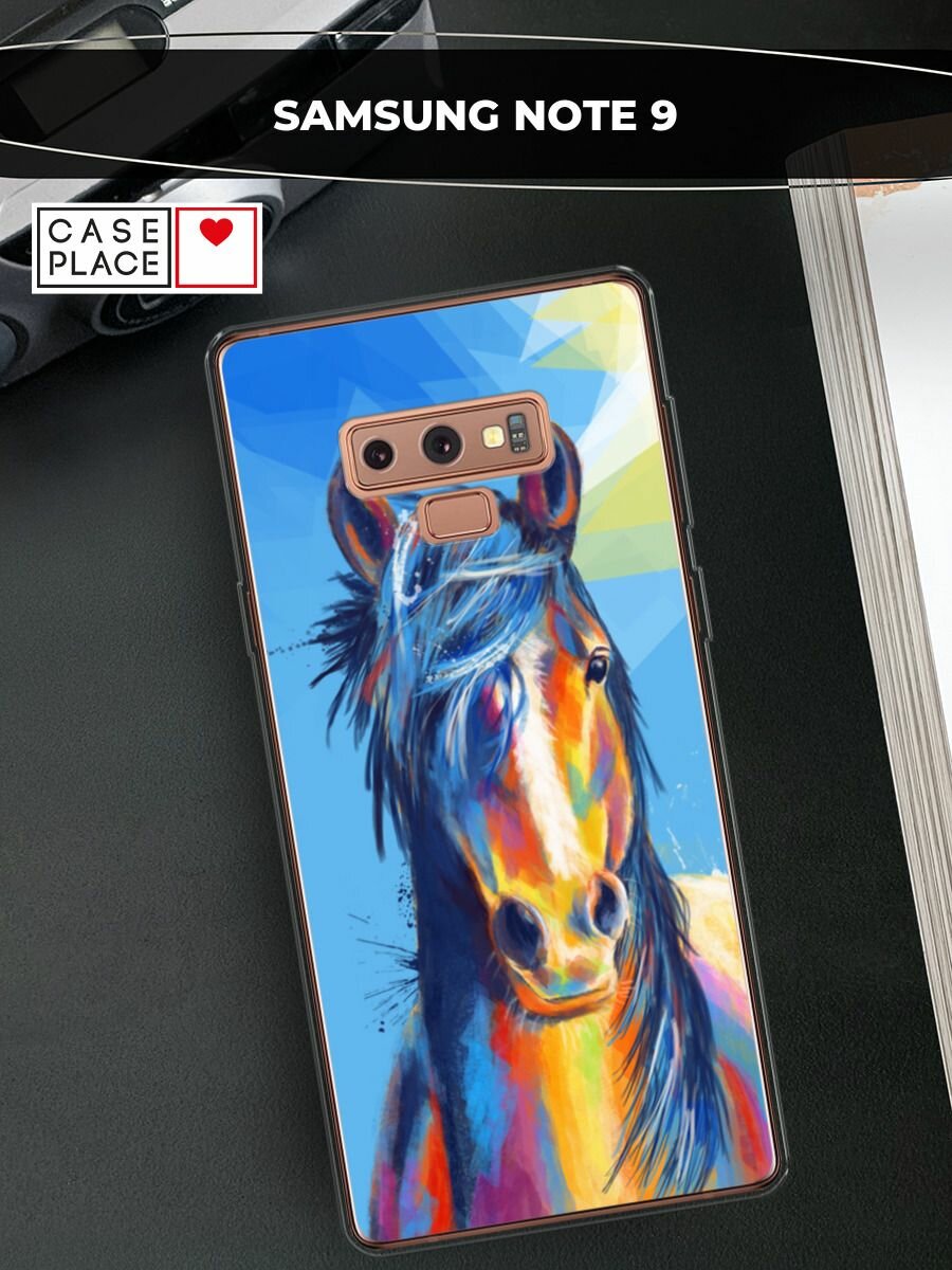 Чехол на Samsung Galaxy Note 9 / Самсунг Галакси Нот 9 с принтом "Лошадь арт 3"