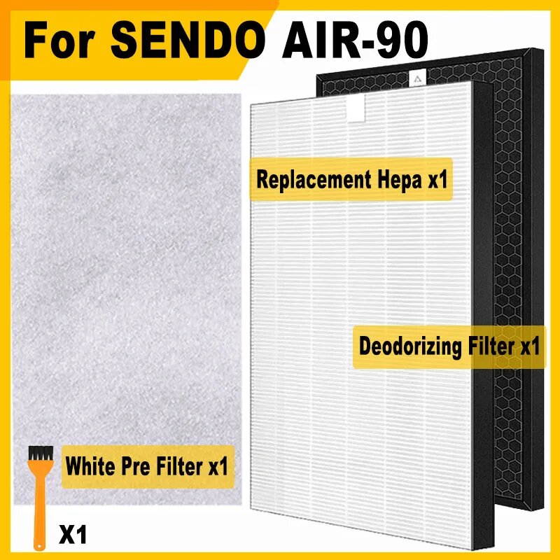 Сменный HEPA-фильтр и угольный фильтр для очистителя воздуха SENDO AIR-90