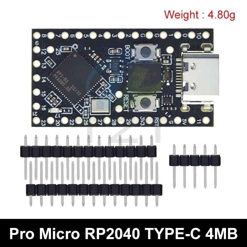 Pro Micro RP2040 Type-C 4MB, 1шт