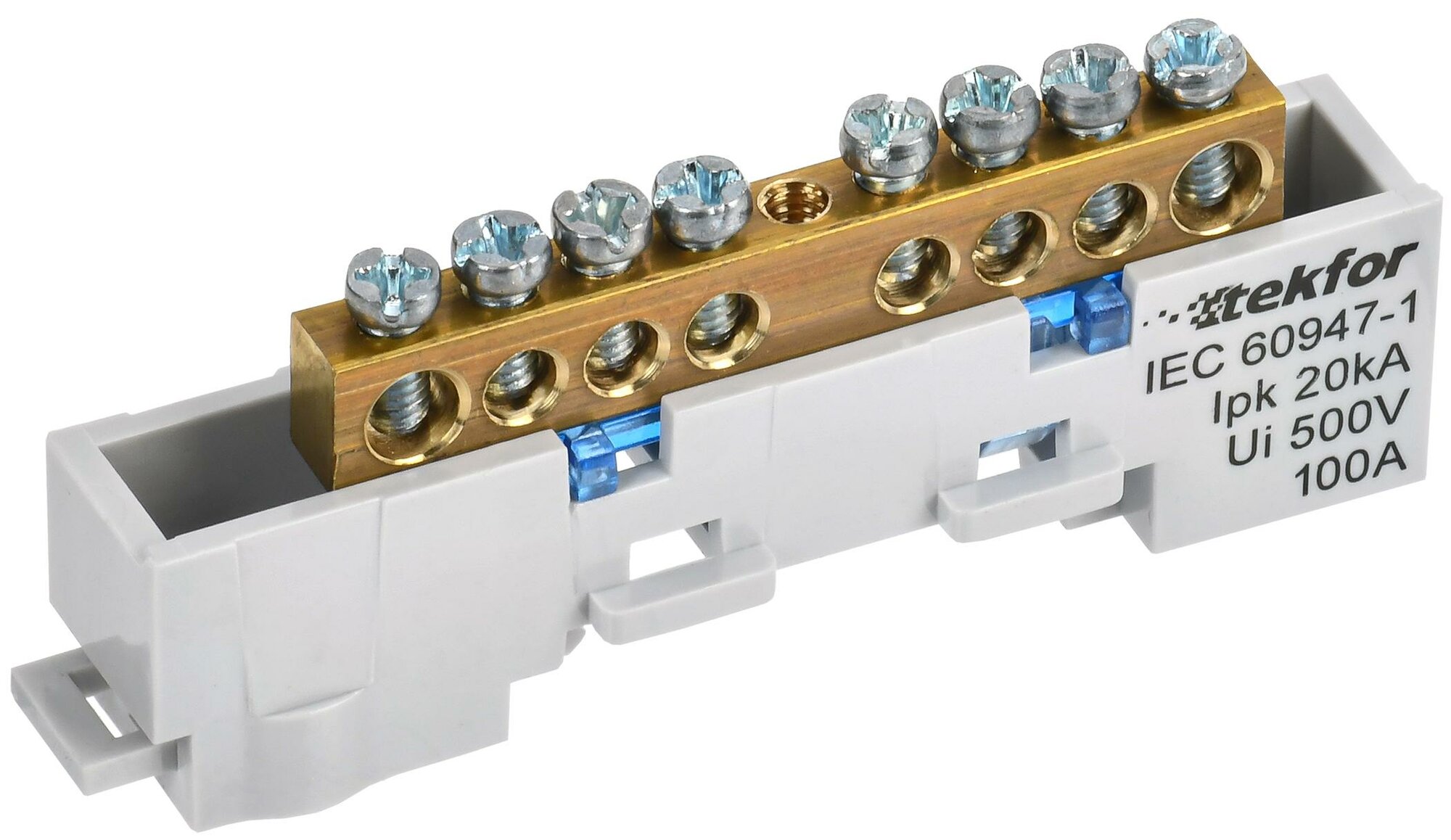 Нулевая шина IEK N, TEKFOR, неизолированная, на универсальном держателе, 6х9-8-С