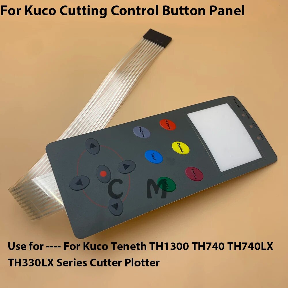 Клавиатура плоттера, панель клавиатуры Kuco Teneth TH1300 TH740 TH740LX TH330LX, панель управления кнопок, маска, пленка для винилового резака Kuco, 1PCS