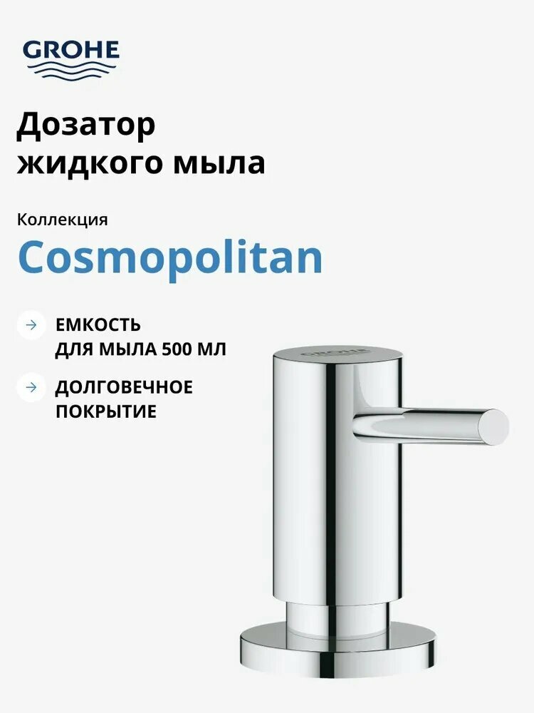 GROHE Диспенсер для мыла встраиваемый 500 мл, 1 шт