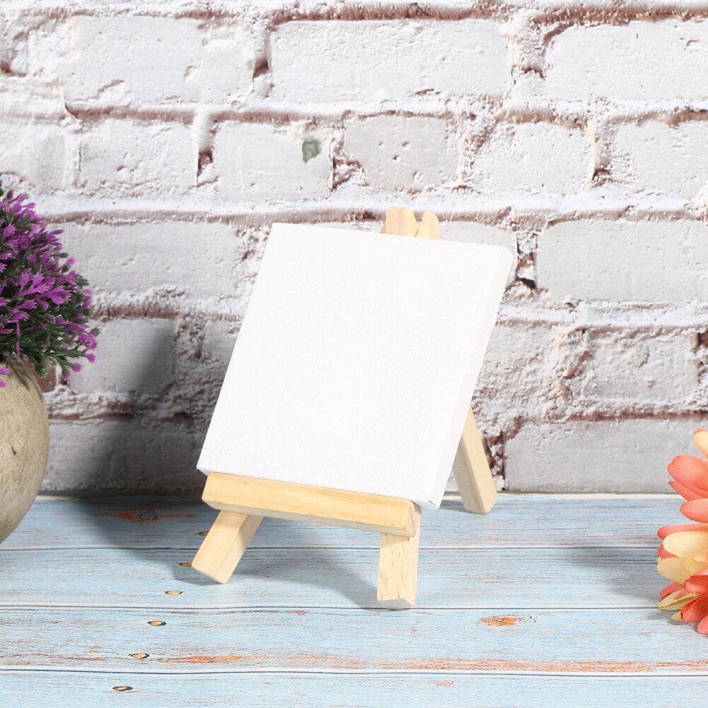 Mini Canvas Wood Set Set для рисования рисования рисунок — фото 1