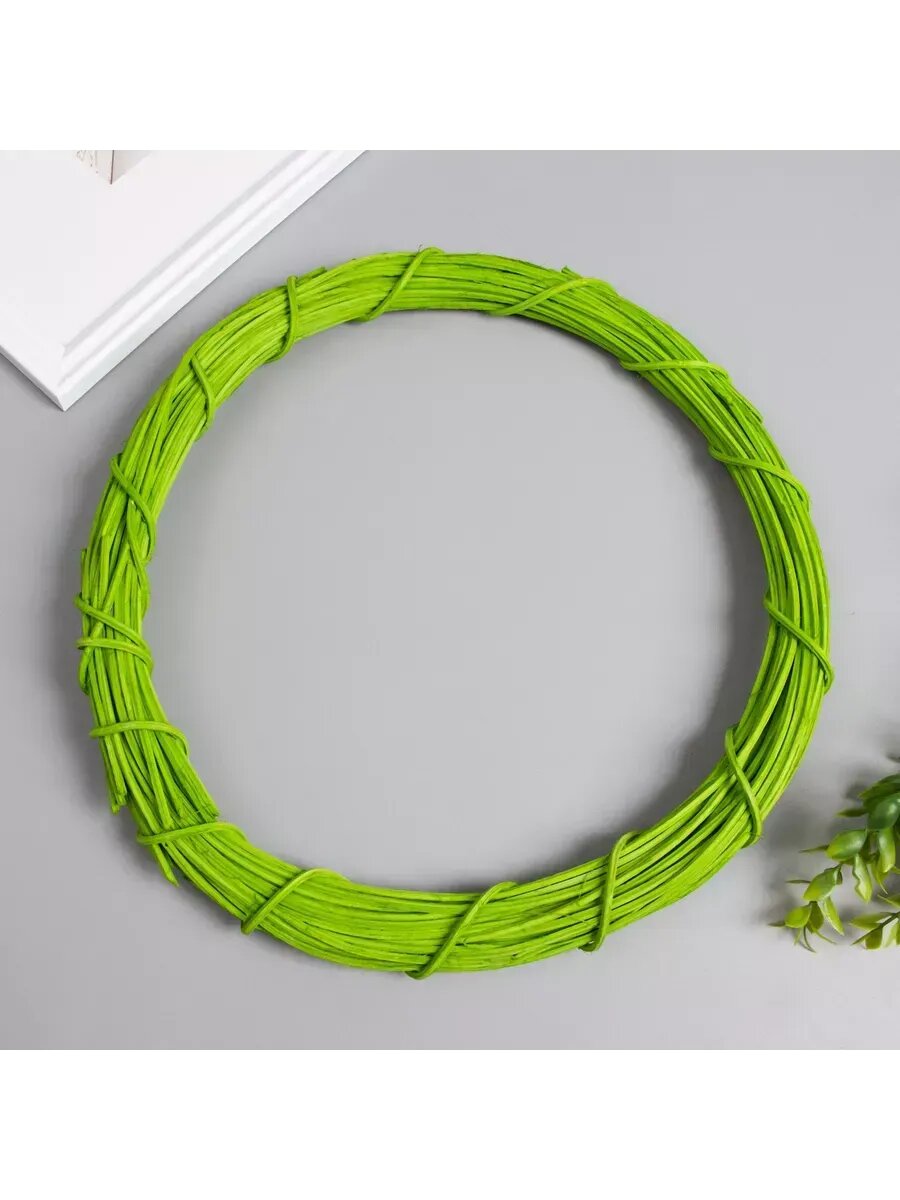 Кольцо для ловца снов "Зеленый" d-30 см