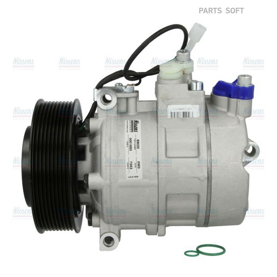 Компрессор кондиционера! 24V d131 9пазов\ MB Actros 96> от официального дистрибьютора, NISSENS, артикул 89030