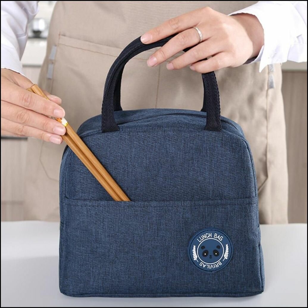 Эксклюзивный термобокс для ланча и бутылок, компактная сумкахолодильник