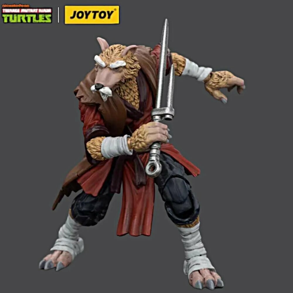 Подвижная фигурка JOYTOY TMNT 1/18 TMNT-Splinter Подарочные модели