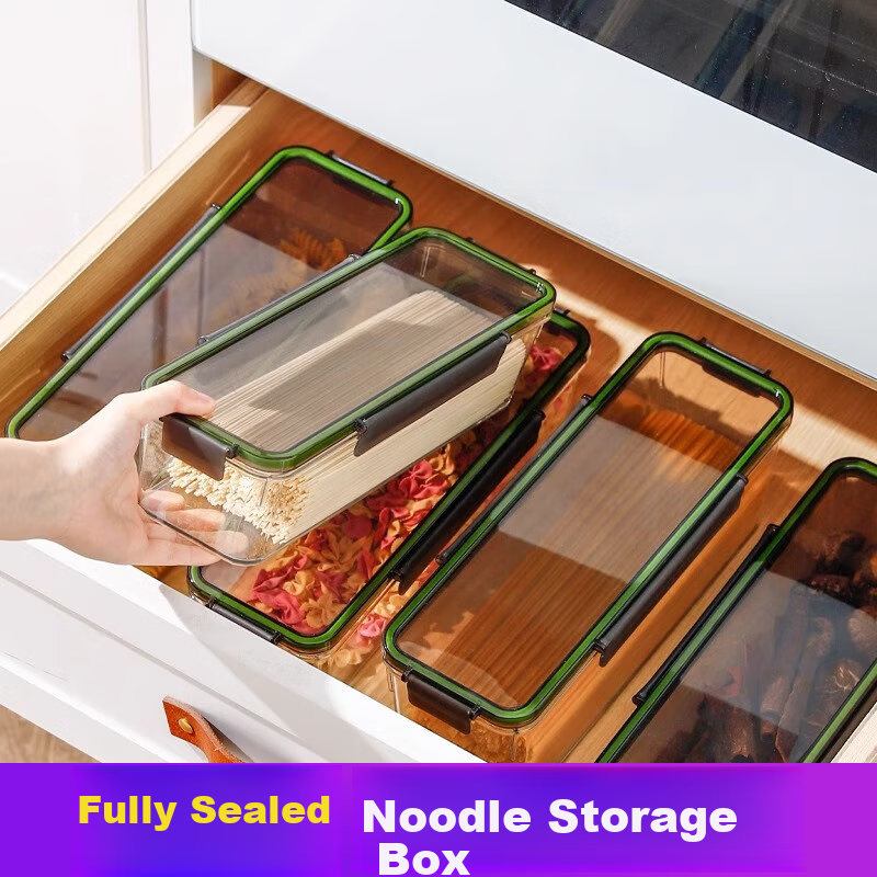 Dipuer Noodle Storage Box, Grain And Noodle Container, Food-Grade Sealed Jar, Storage Tube, Kitchen Noodle Organizer