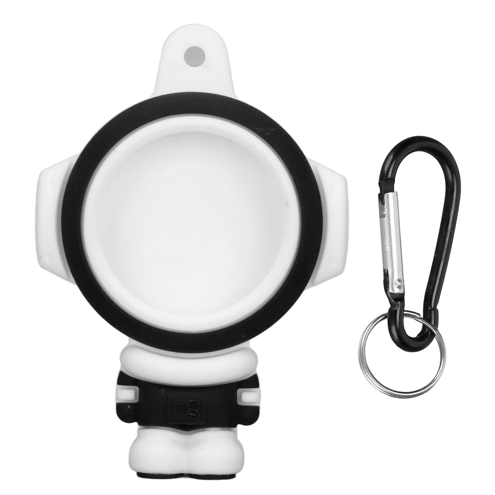 Чехол для AirTag в форме астронавта, силикон, черно-белый