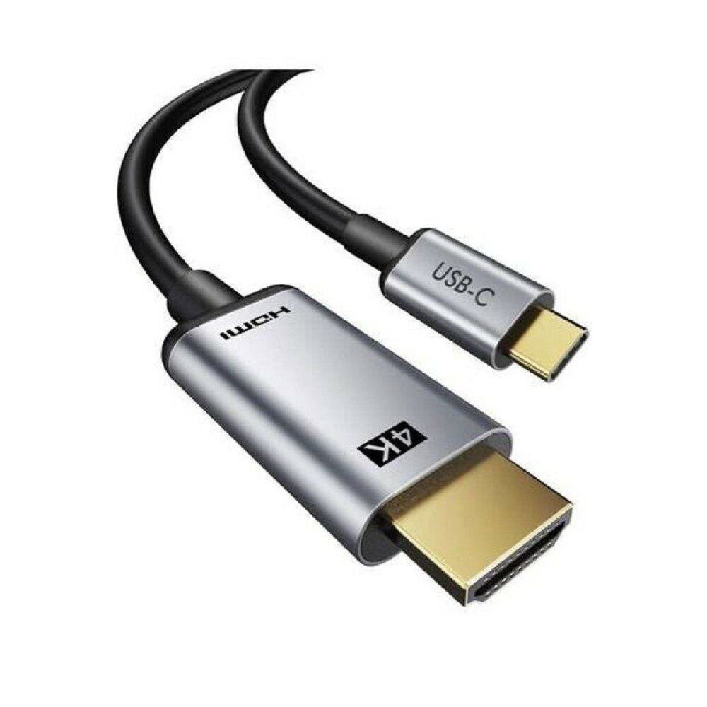 Bion Expert переходники Bion Переходник USB Type-C - HDMI M F , 4K@60Hz, металлический корпус, 0.10 м BXP-A-USBCM-HDMIF-M