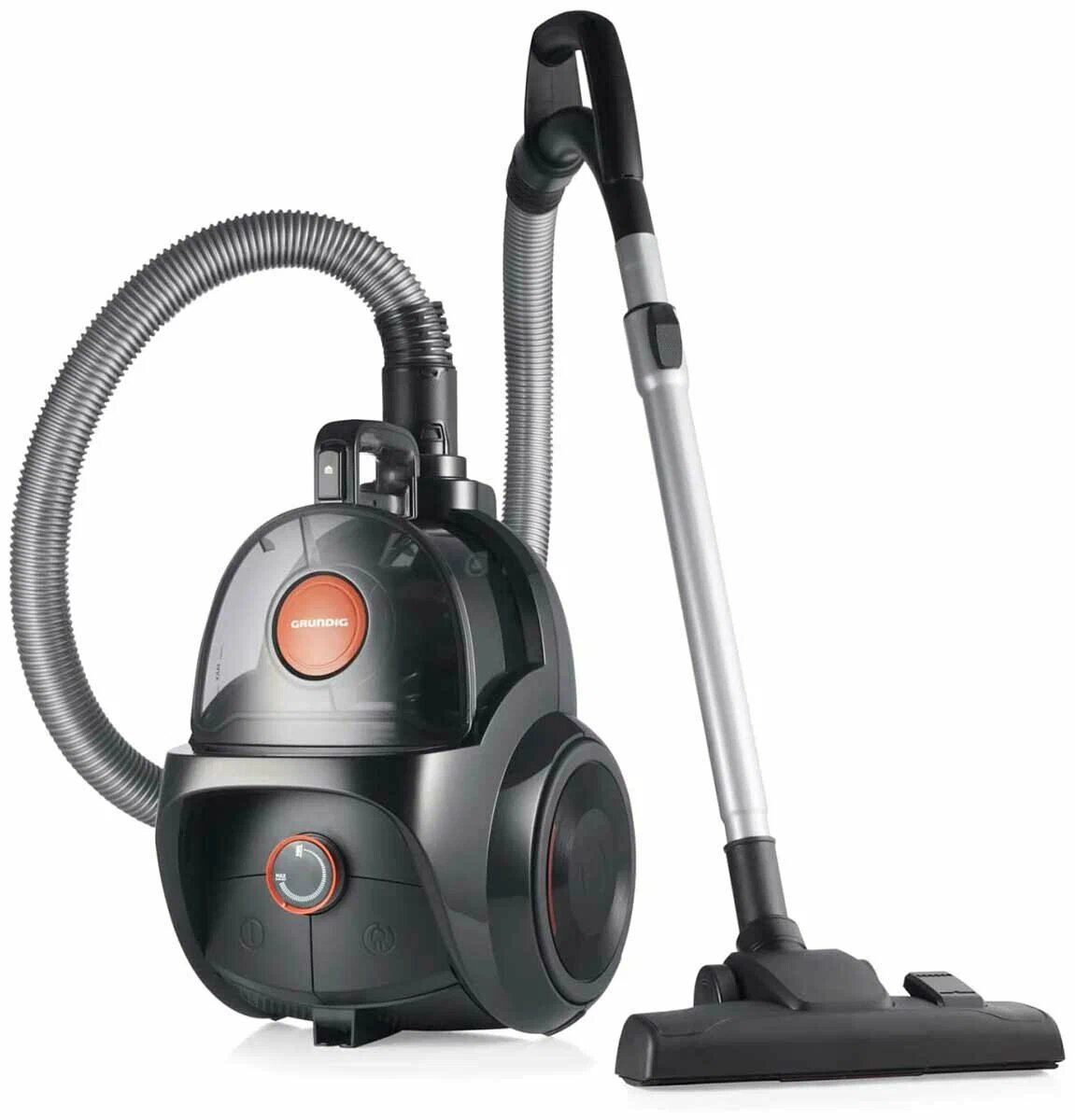 Пылесос Grundig VCC 7170 ECO, черный, 750 Вт, 4 насадки, регулировка на корпусе