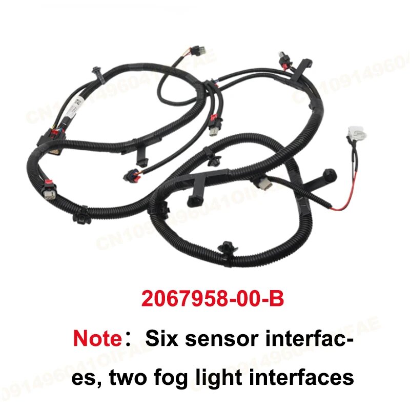 2067958 для Tesla Model 3, жгут переднего бампера с/без радарного интерфейса 2067958-04-B 2067958-00-B 2017-2023, запасная часть 1pc 2067958-00-B