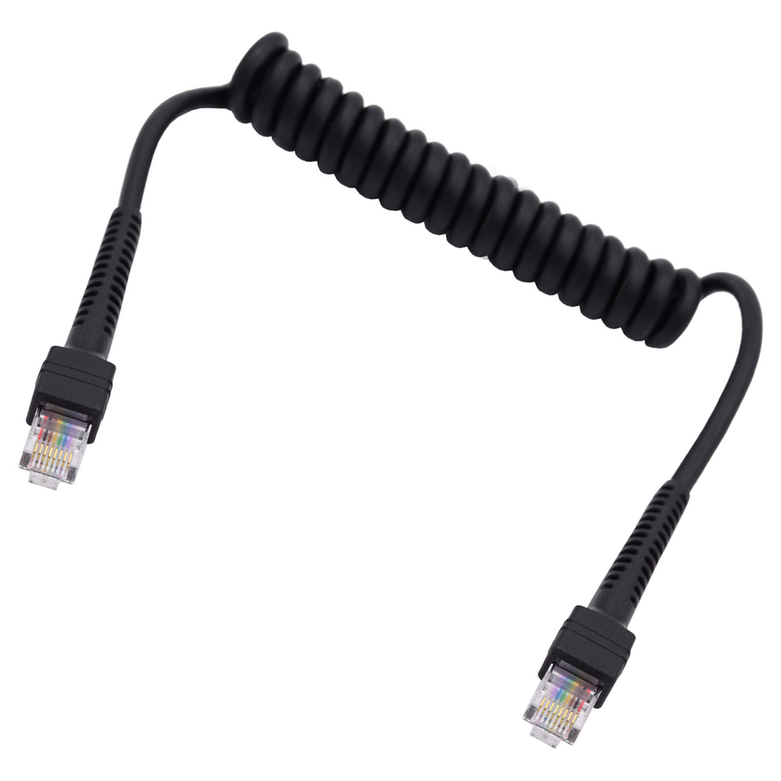 Гибкий 8-жильный кабель Cat6 с защищенными разъемами RJ45 для Ethernet