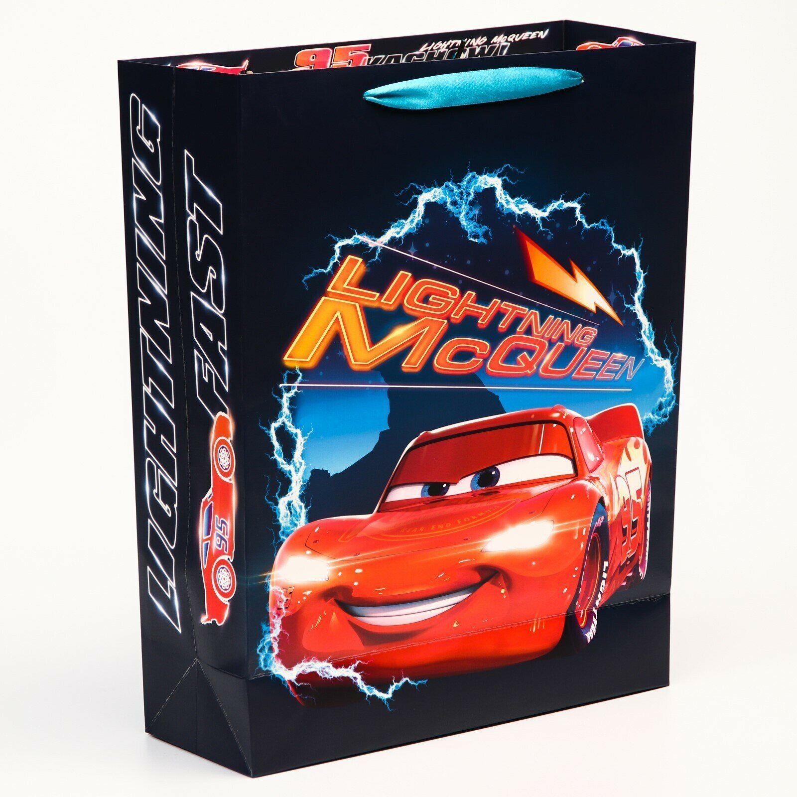 !09 Пакет подарочный "McQueen", Тачки, 31х40х11,5 см.