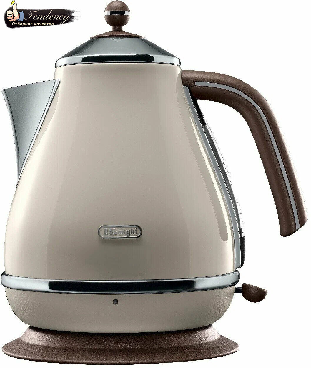 Электрический чайник DeLonghi KBOV2001. BG Icona Vintage Кремовый, 1.7л
