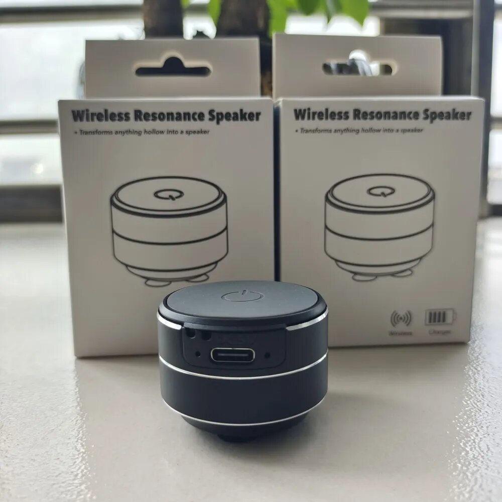 Костная проводимость Bluetooth - динамик, портативный звук, двухканальный резонансный бас - пушка