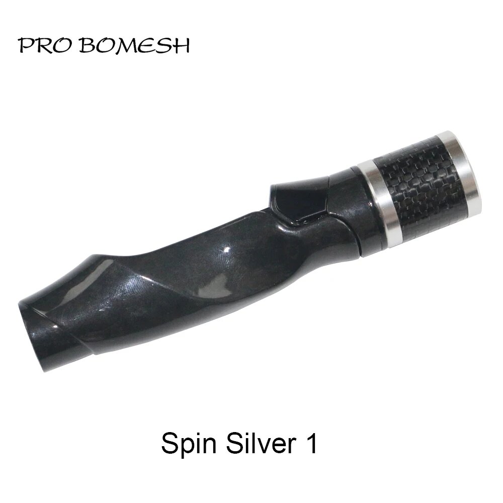 Спиннинговый катушкодержатель Pro Bomesh из углеродного волокна Spin Silver Color