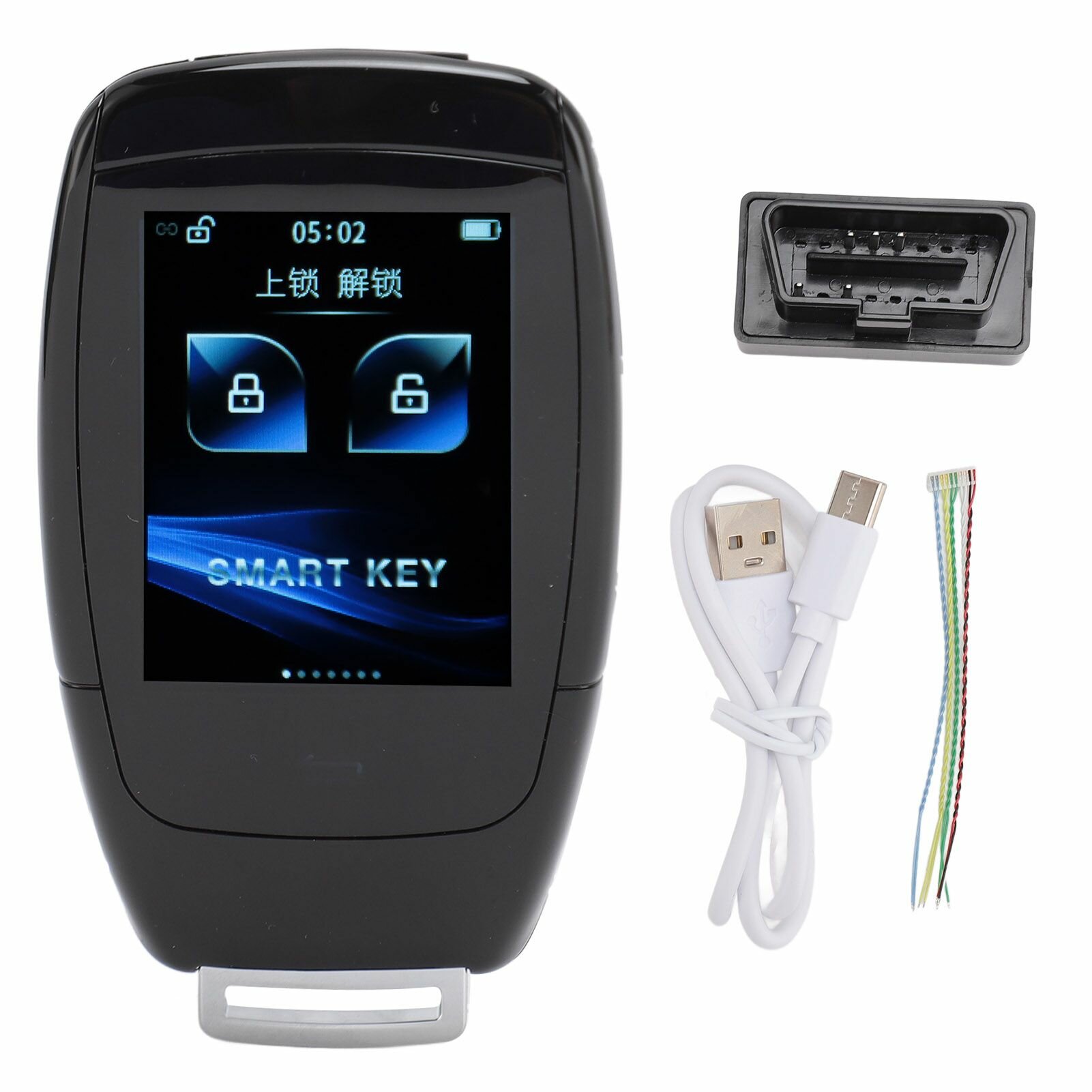 Автоключ 2" ЖК-экран, сенсорный, бесключевой доступ, чёрный