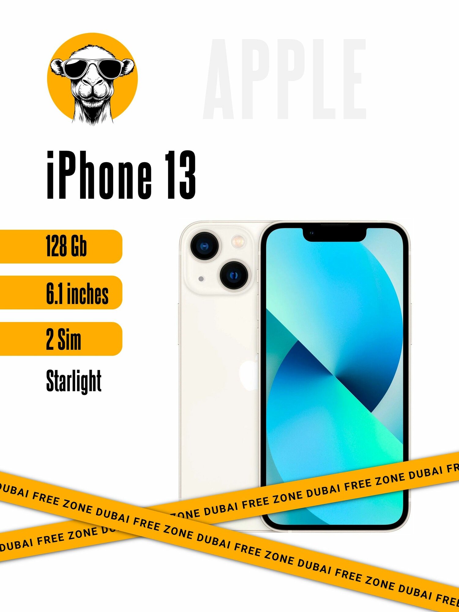 Смартфон iPhone 13 128Gb Starlight 2Sim