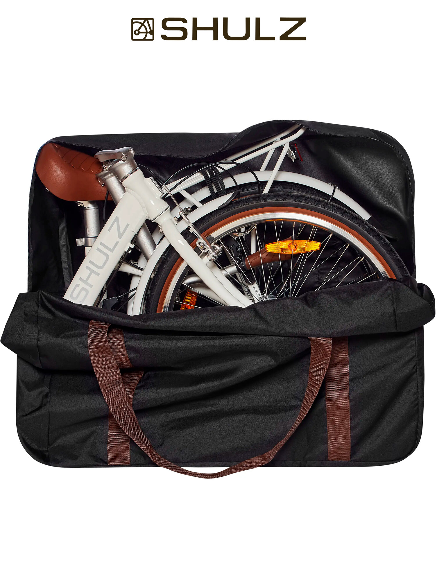 Чехол SHULZ для складного велосипеда с колесами 24″ Черный, непромокаемый
