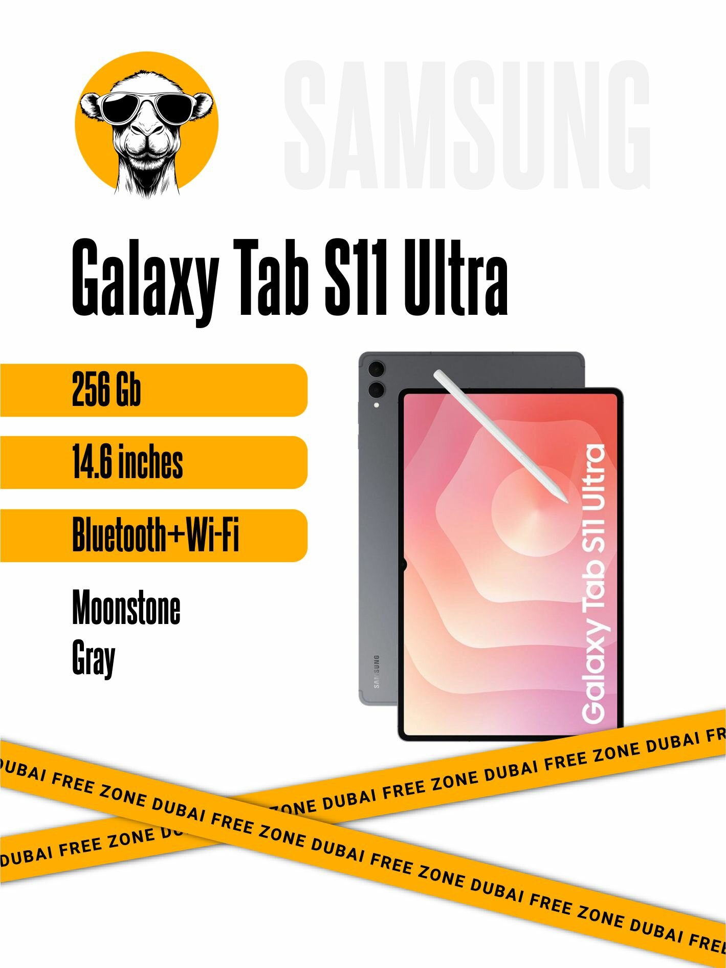 Планшет Samsung Galaxy Tab S11 Ultra 12/256Gb Wi-Fi Moonstone Gray