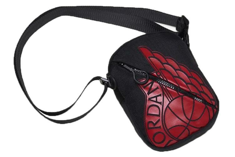 Сумка Сумка кроссбоди Jordan черная с красной отделкой