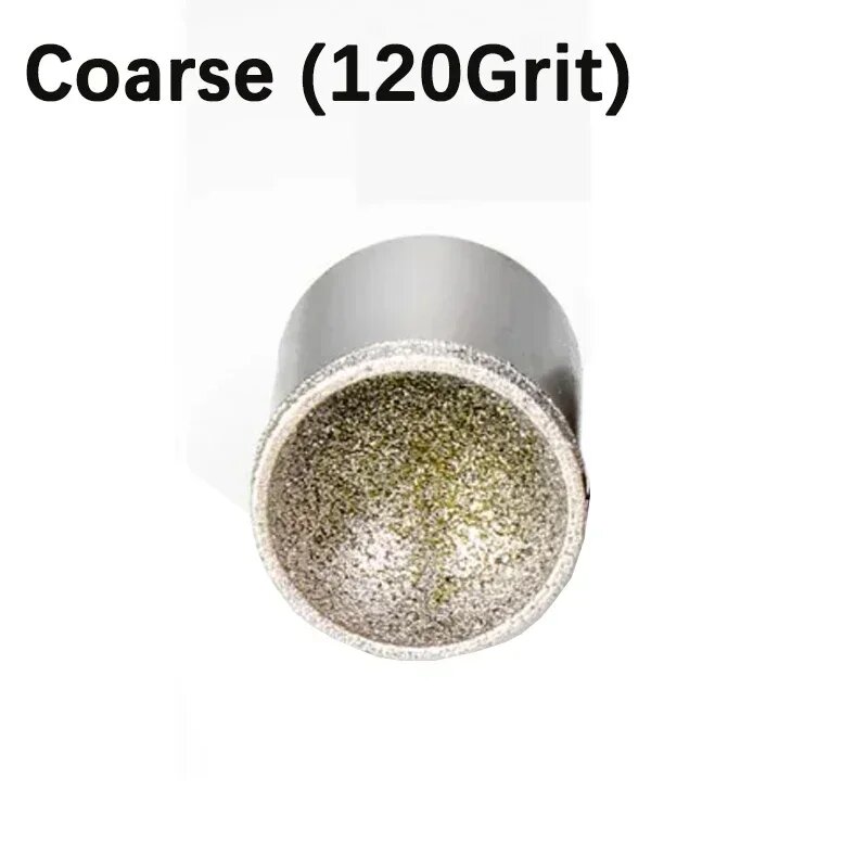Алмазная сферическая вогнутая шлифовальная головка, нефрит, янтарь, шариковая круглая бусина, полировальные шлифовальные инструменты 3 мм-25 мм 1Pc, Coarse-120Grit, 3mm