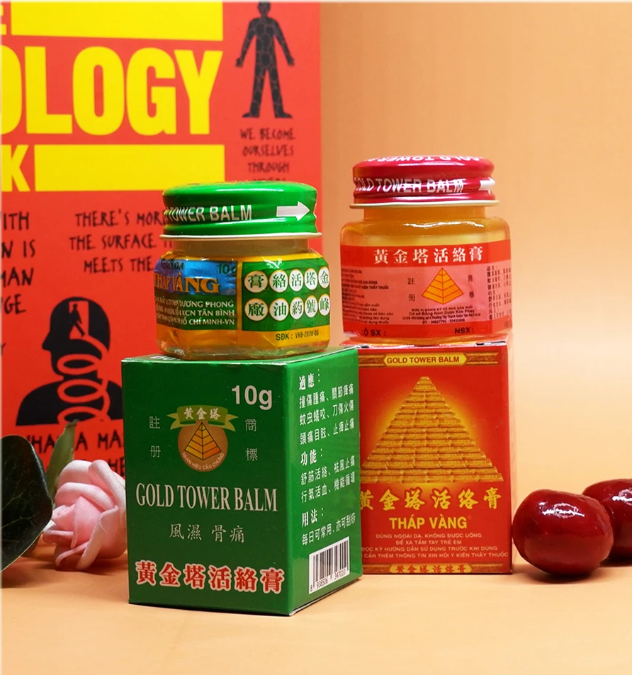 Бальзам для тела "Thap Vang" Gold Tower, для суставов и при простуде, 10 г