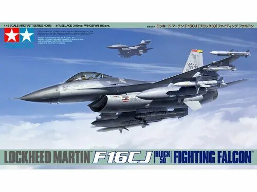 TAMIYA 1/48 61098 F-16CJ Block 50 Fighting Falcon сборная модель самолета