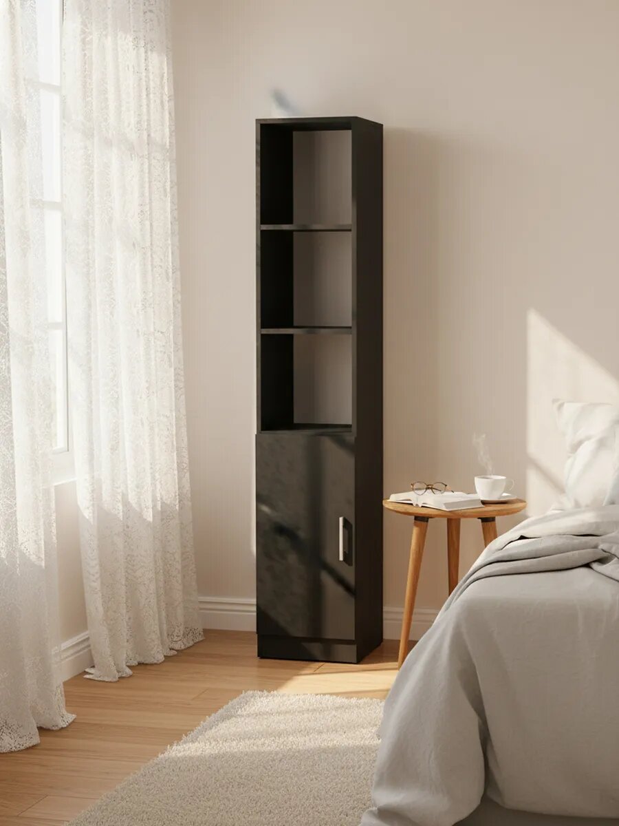 Шкаф пенал FRESTER деревянный для одежды в спальню прихожую, от производителя